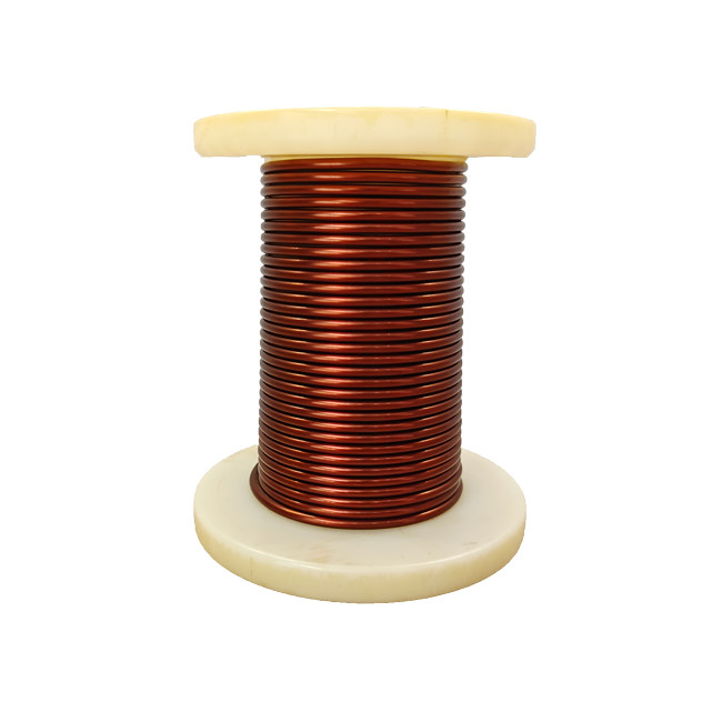 0.08mm - 3.20mm Polyester Enameled Copper Wire PEW U2 Non Weldable For ...